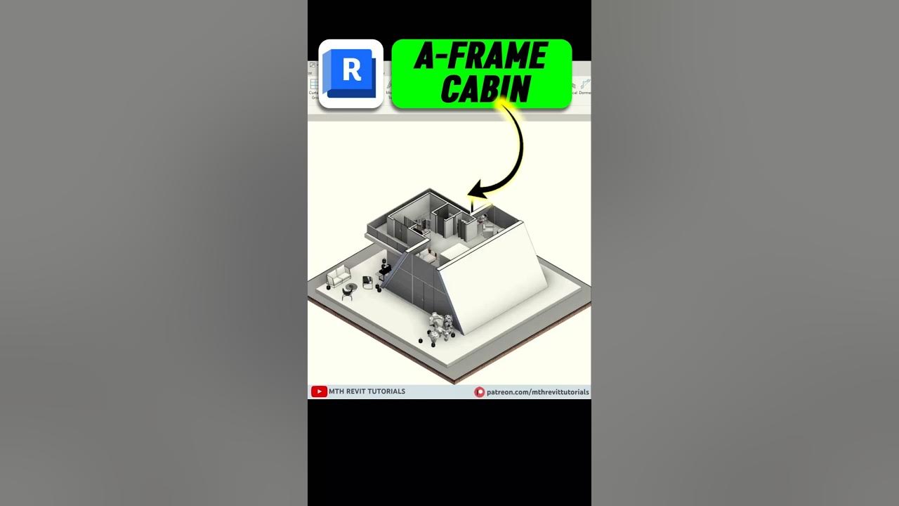 A-Frame Cabin in Revit Tutorial #architecture #revit #bim - YouTube