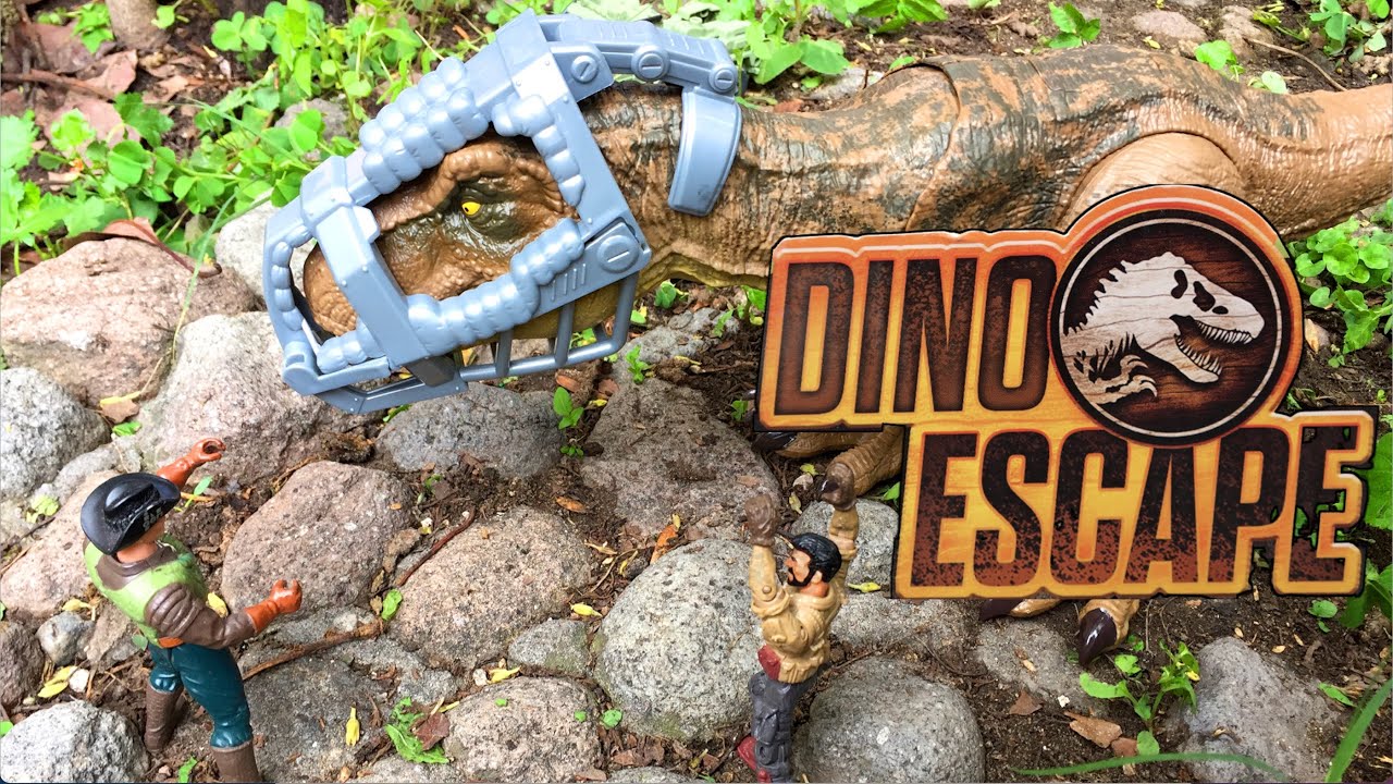 Jurassic World T Rex Escape Tyrannosaurus Rex Stomp N Escape Dino Escape Youtube