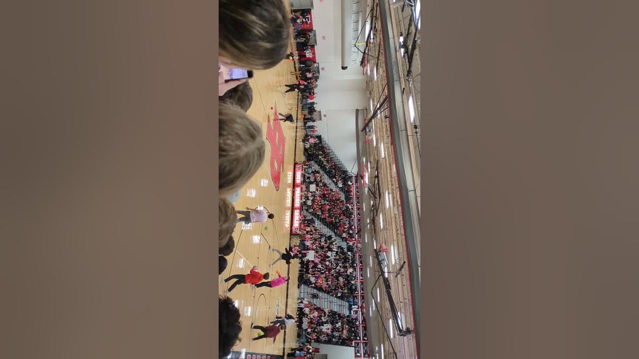 Valentines Day Pep Rally Dodgeball Game!! Teachers vs. Seniors - YouTube