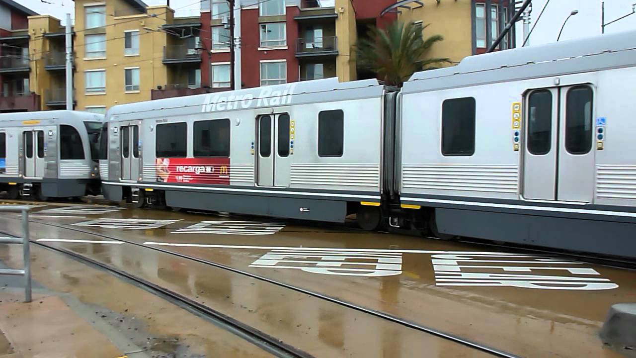 HD- Metro Gold Line Departs Little Tokyo/Arts District Station - YouTube