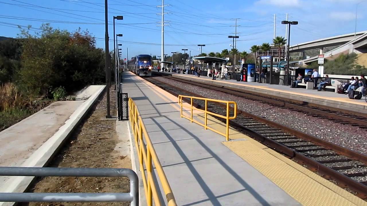 Amtrak OLS #457 & Amtrak #6901 Fly Through Sorrento Valley Station 11 ...