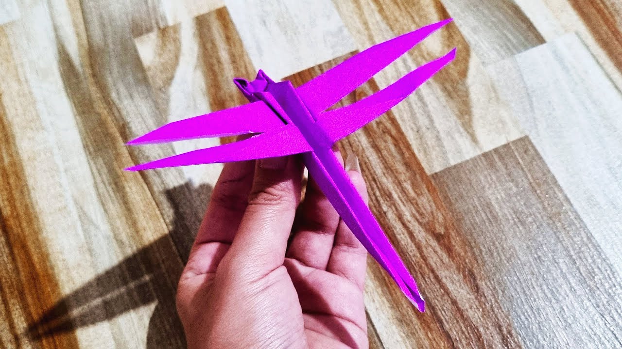 Dragonfly Origami Easy - 3d Dragonfly Step by Step - YouTube