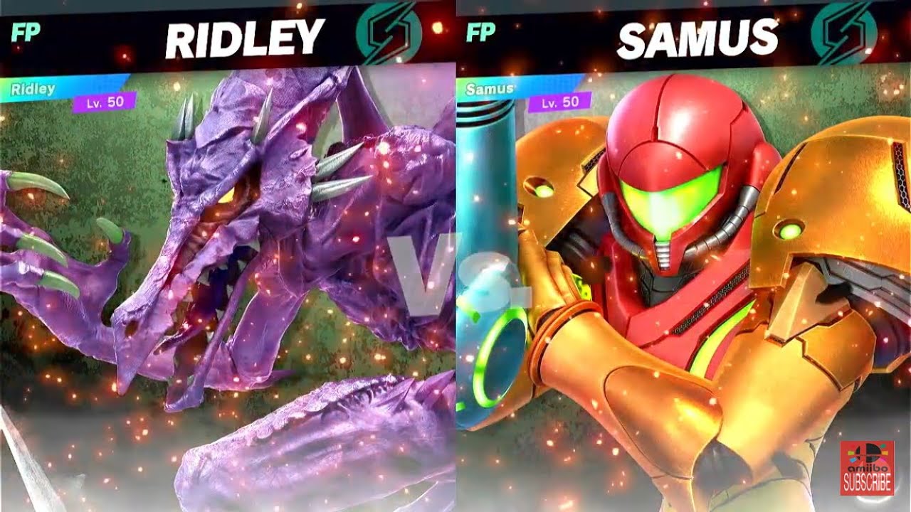 Super Smash Bros Ultimate Amiibo Fights Ridley vs the World #4 vs Samus ...