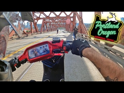SCOOTER WHEELIES all over PORTLAND! | Ferry2Ferry Trip PT.2 - YouTube