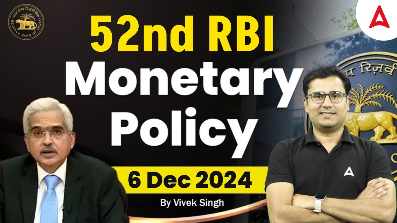 52nd RBI Monetary Policy 2024 | RBI December Highlights | By Vivek ...