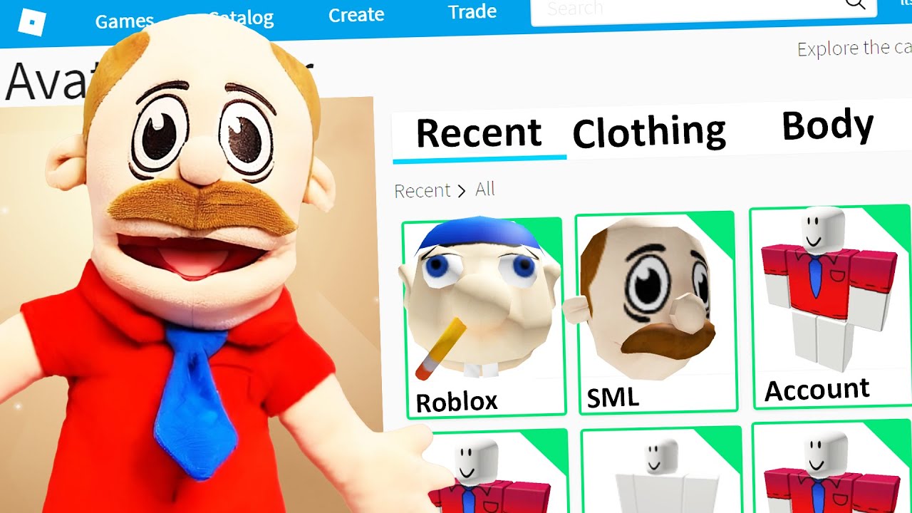 MAKING SML MARVIN a ROBLOX ACCOUNT - YouTube