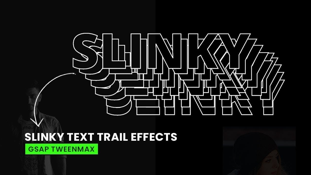 Slinky Text Effects On Mousemove Using Gsap Tweenmax Youtube