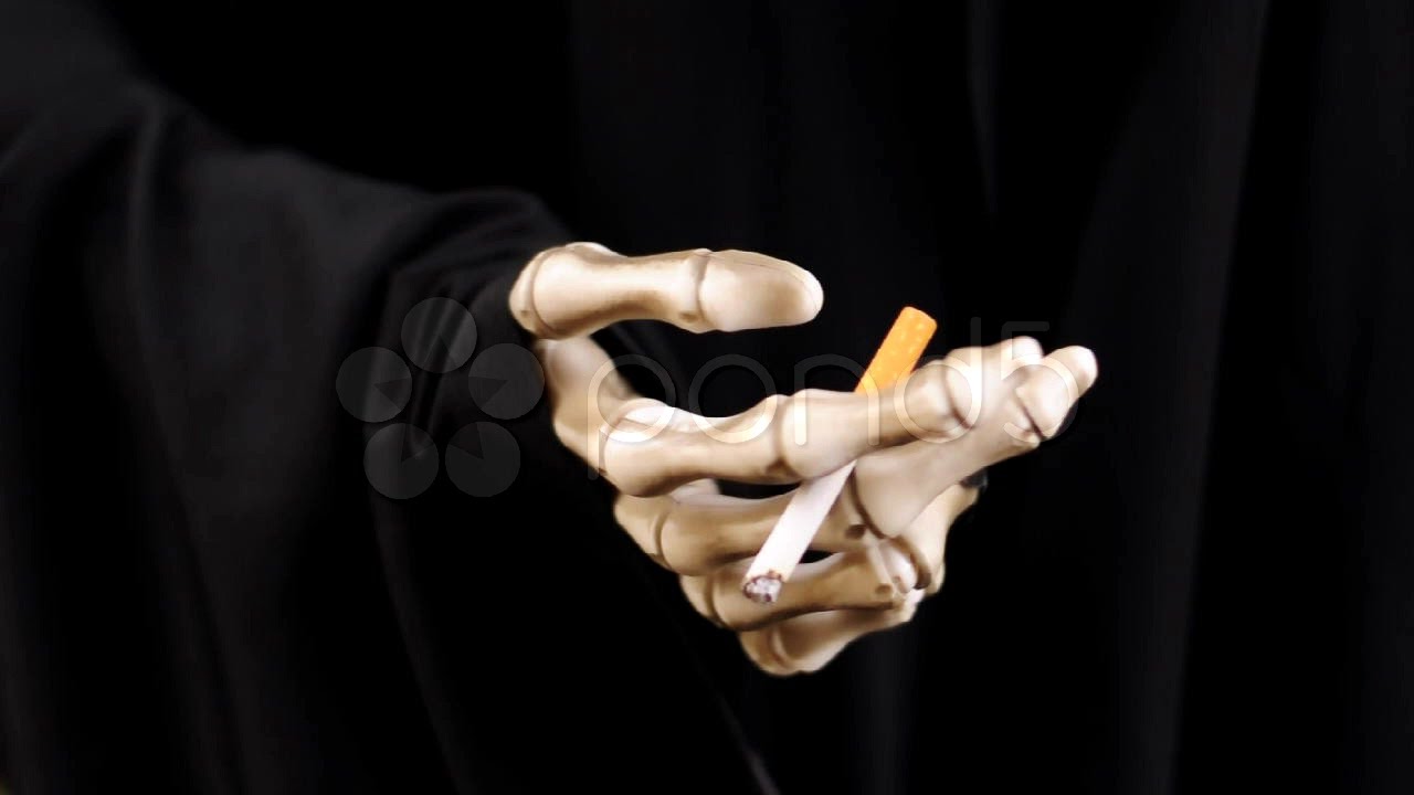 Grim Reaper Smoking A Cigarette. Stock Footage - YouTube