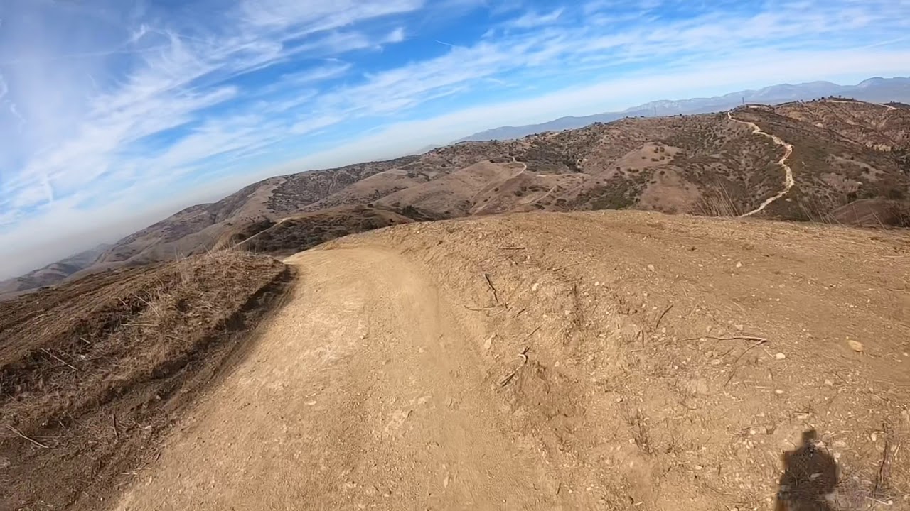 South ridge chino hills 1780 feet elevation MTB ride into telegraph ...