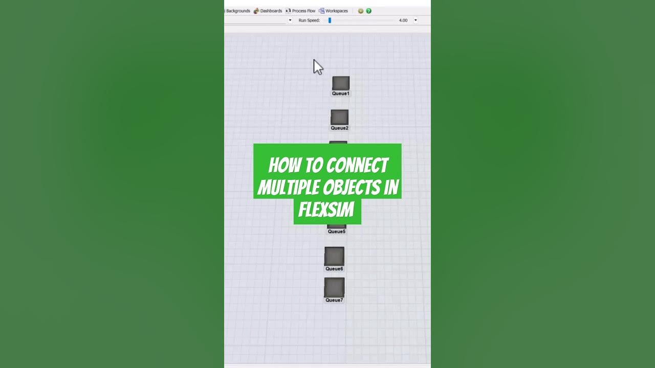 How to Connect Multiple Objects Simultaneously in FlexSim - YouTube