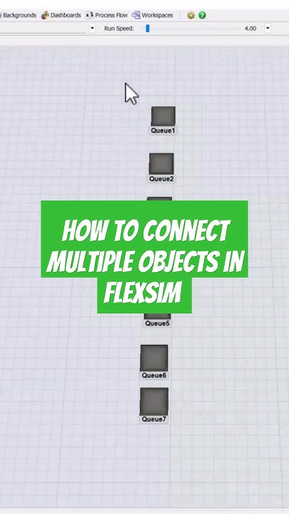 How to Connect Multiple Objects Simultaneously in FlexSim - YouTube