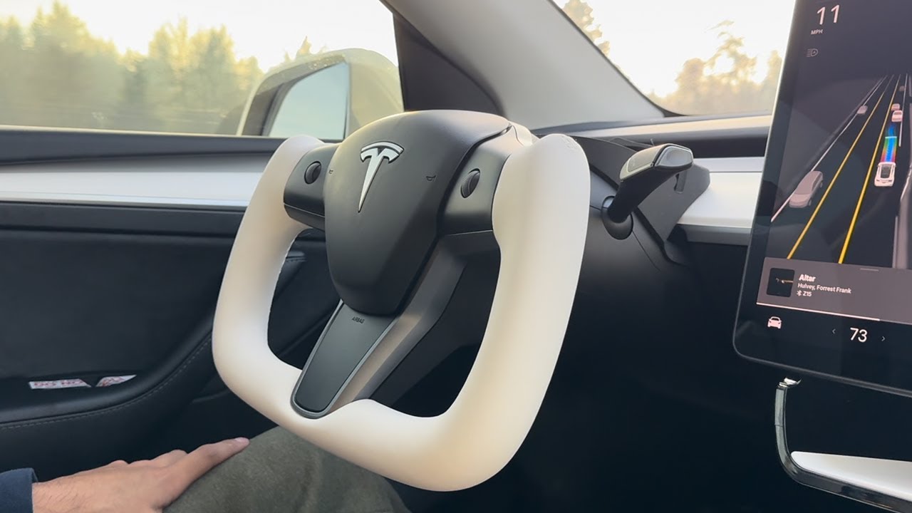 Tesla Model Y Yoke Install - YouTube