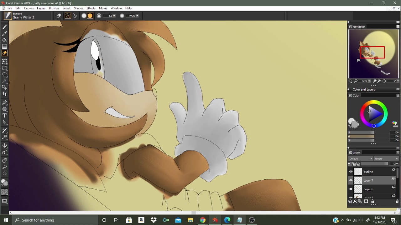 Speedpaint--Bat OC Sonic Style! - YouTube