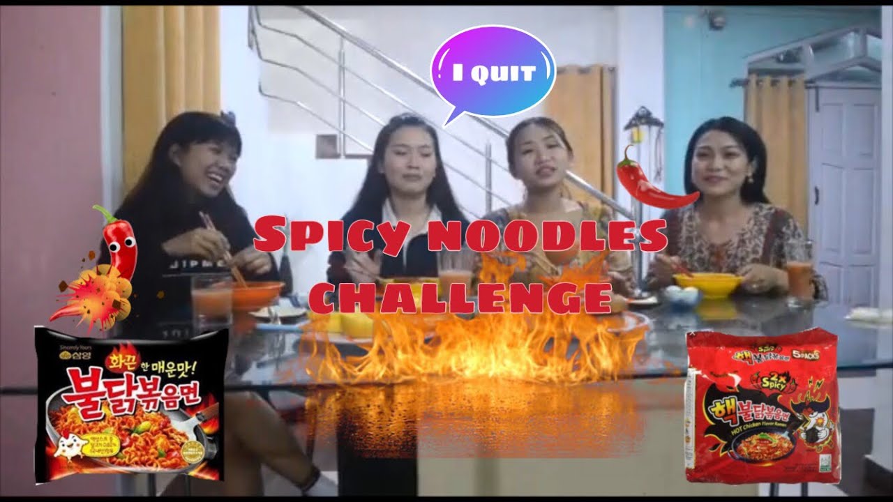 Spicy Noodle challenge by Arunachali girls🔥|Mukbang|Yoopa Rebe - YouTube