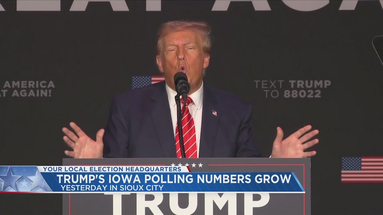 Trump's Iowa Polling Numbers Grow - YouTube