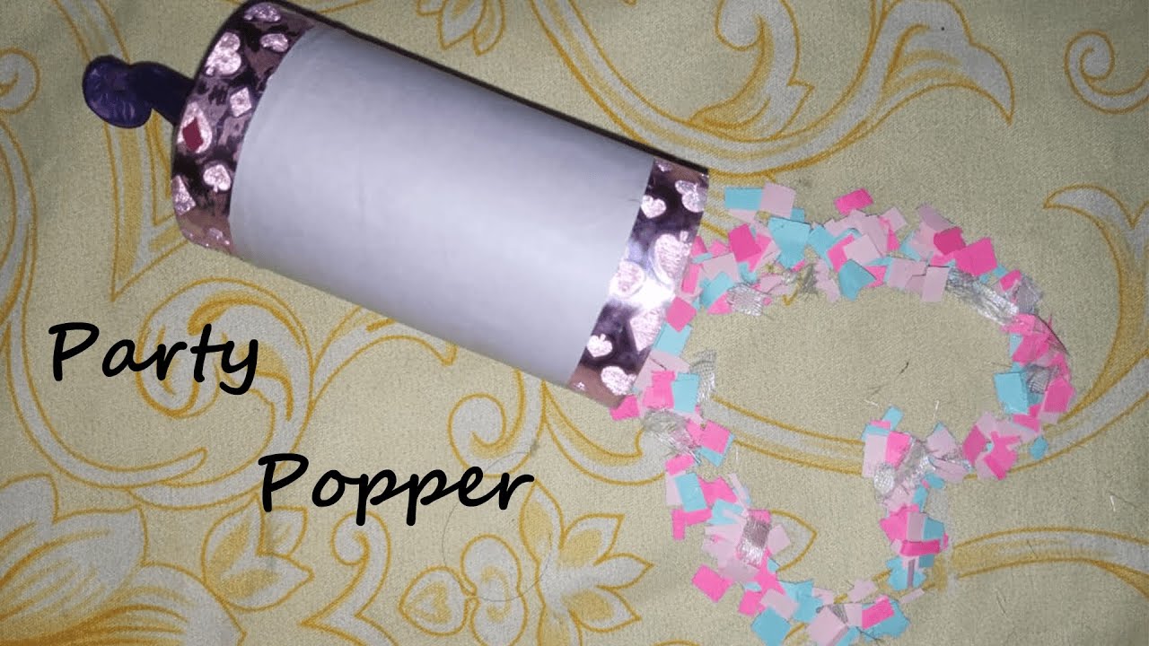 PARTY POPPER 🎉| HOMEMADE | DIY | Make It Unique - YouTube