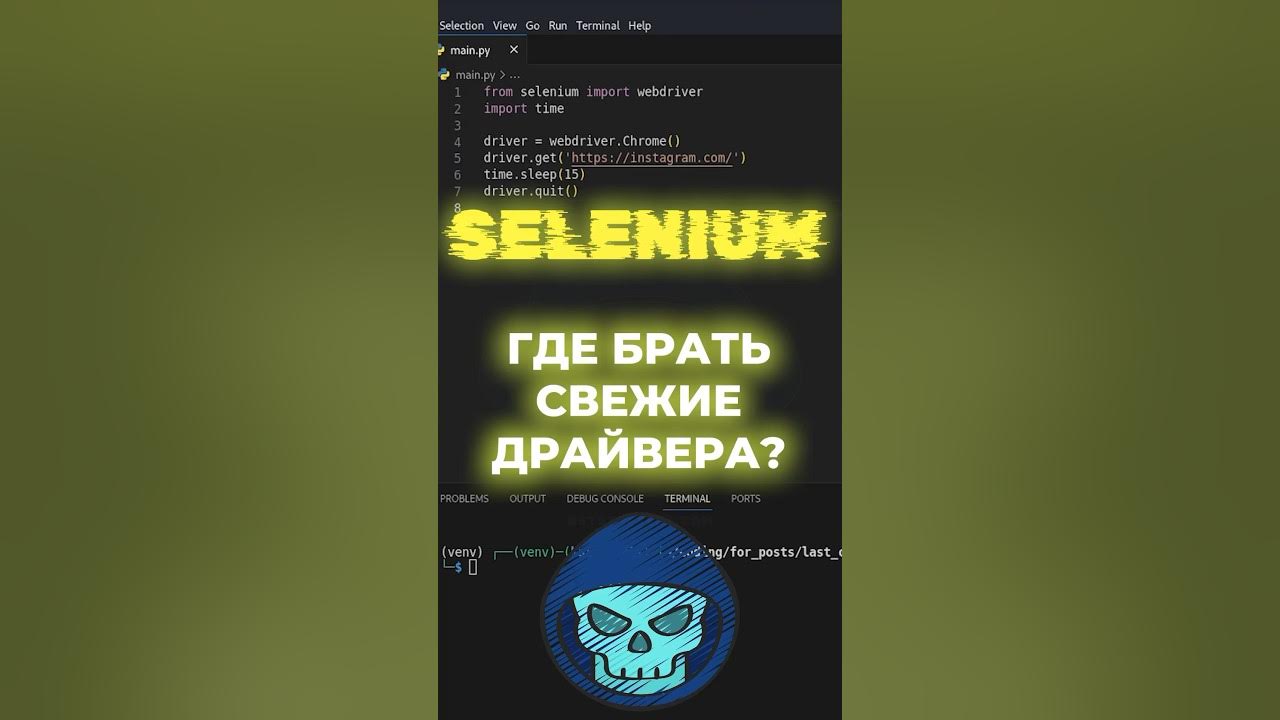 Python Selenium | Новая фича Selenium | Где брать драйвера | Selenium manager #shorts - YouTube