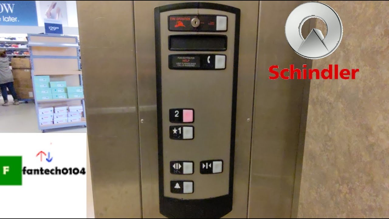 Schindler Hydraulic Elevators @ Marshalls - Manhasset, New York - YouTube