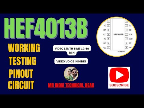 hef4013bt project|cd4013 flip flop|cd4013 inverter circuit - YouTube