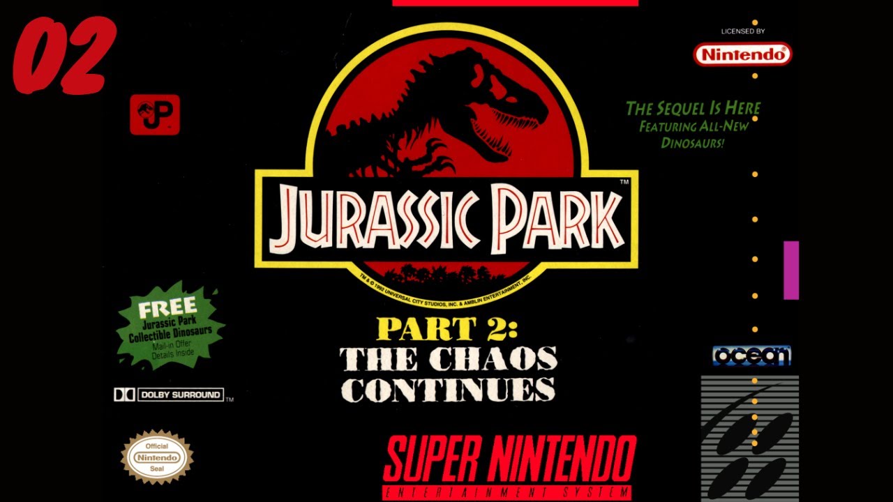 Jurassic Park 2 : The Chaos Continues SNES (1994) : Blockade / Power ...