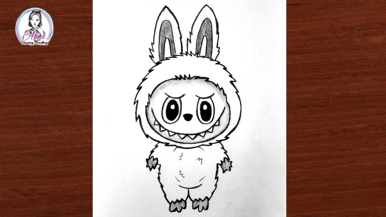 How to Draw Labubu Easy Step by Step - The Monsters | Easy Drawing ...