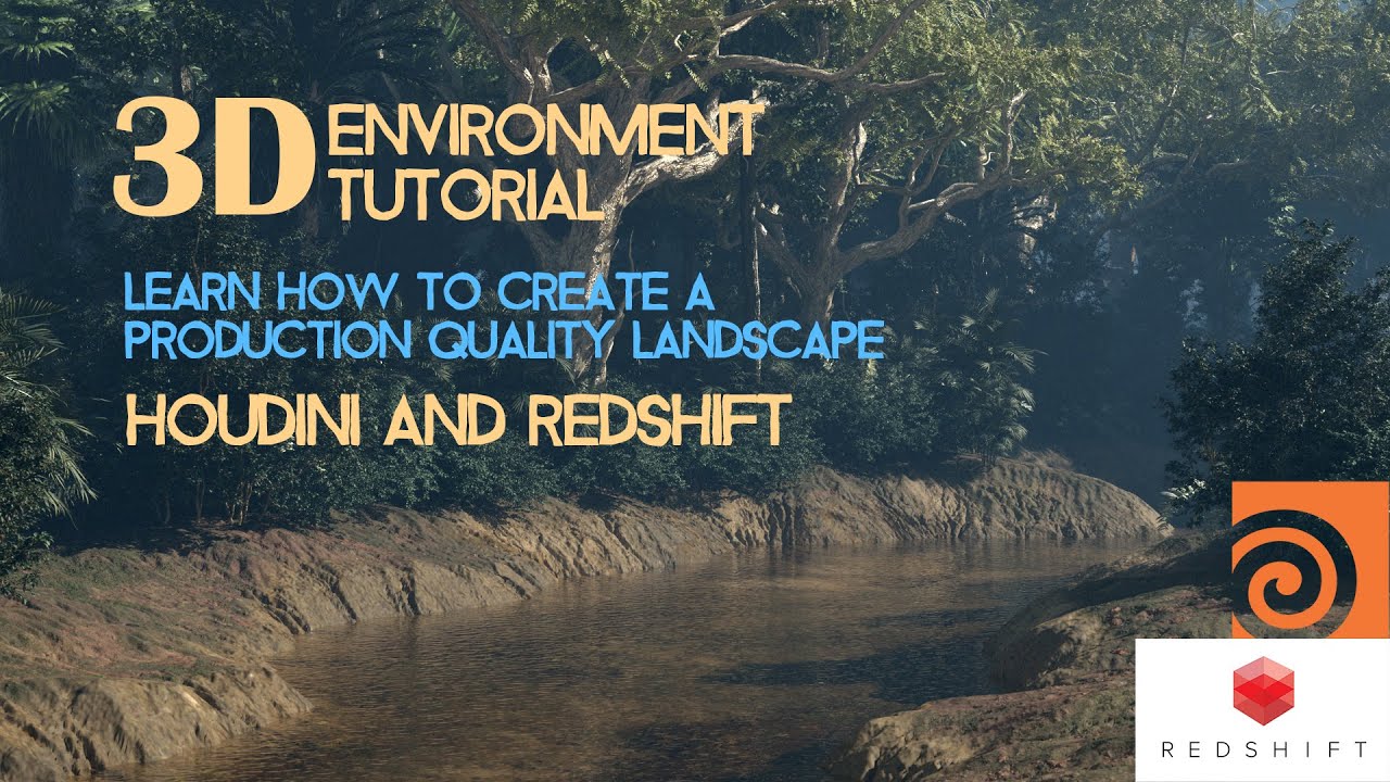 3D environment Houdini + Redshift Tides Tutorial - YouTube