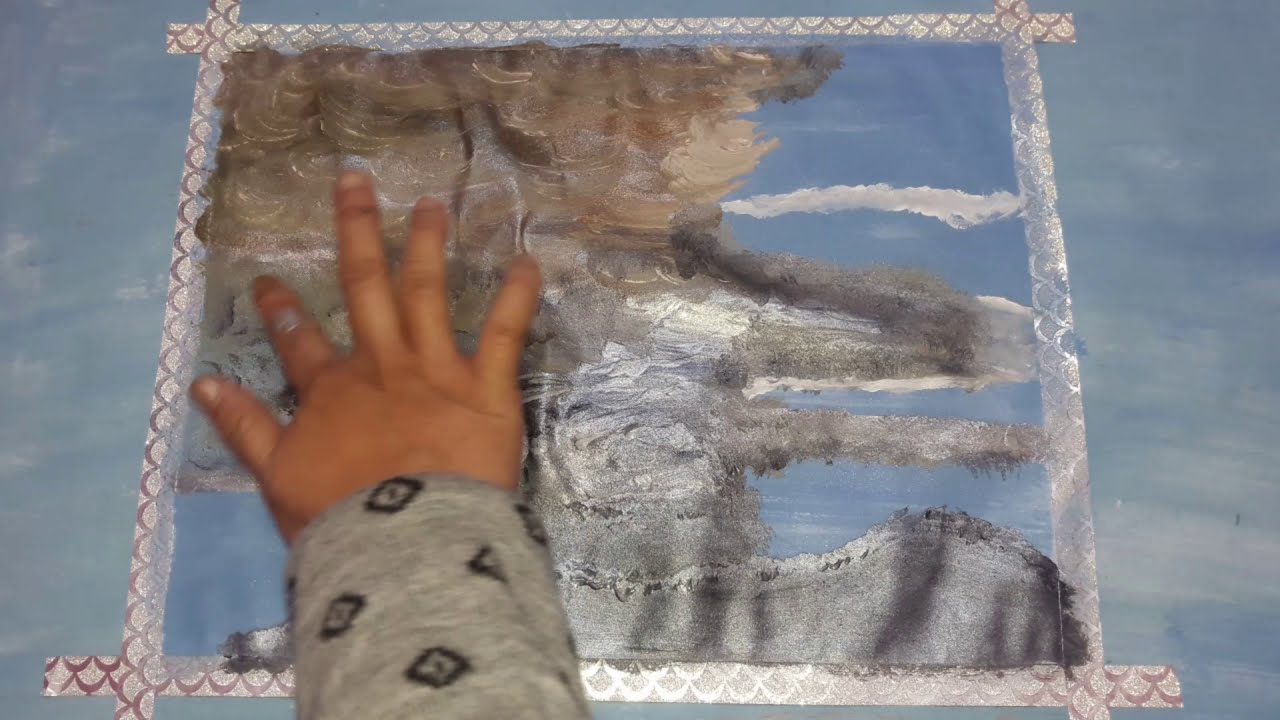 TAAL VOLCANO ERUPTION PAINTING | VOLCANO LANDSCAPE PAINTING | PAINTING ...