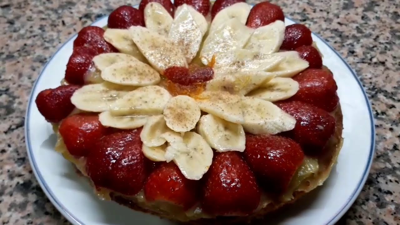 Fruit cake and lemon cream - YouTube