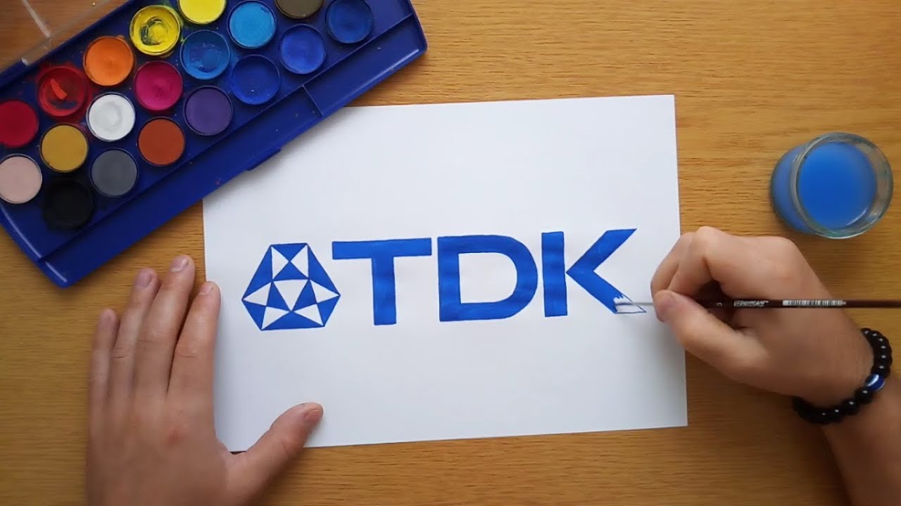 How to draw the TDK logo - YouTube