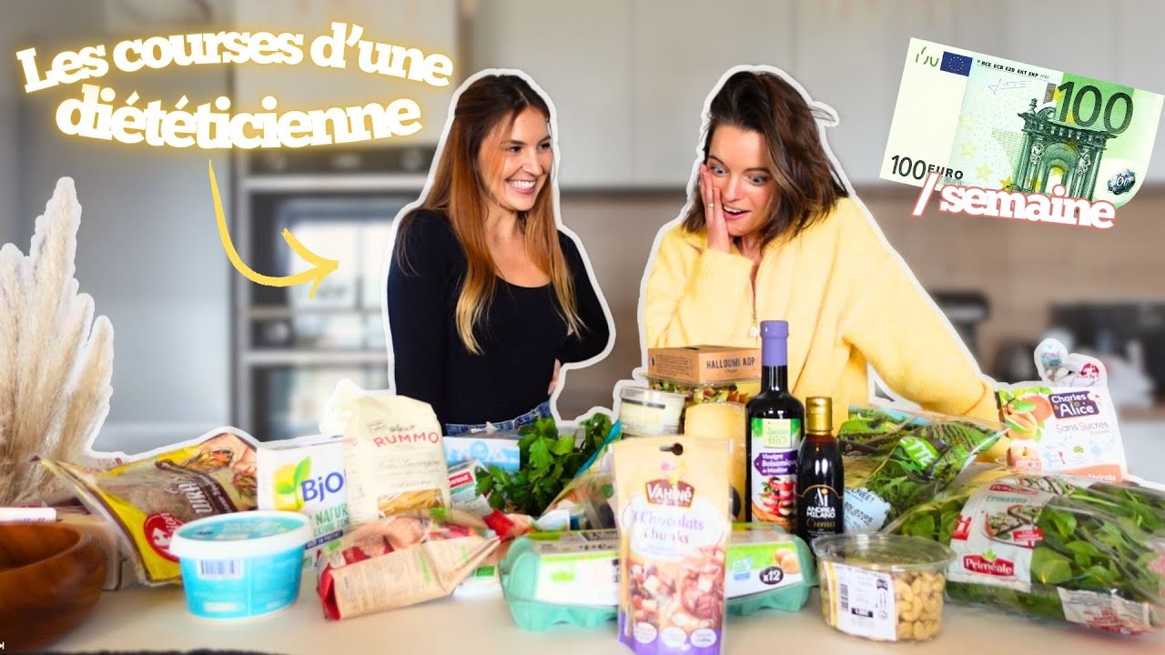 Les courses, le budget et astuces d'une diététicienne | On fait les ...
