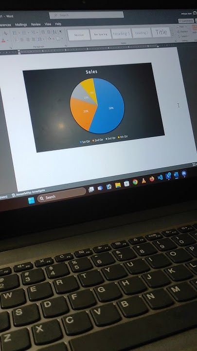 Ms Word me pie chart - YouTube