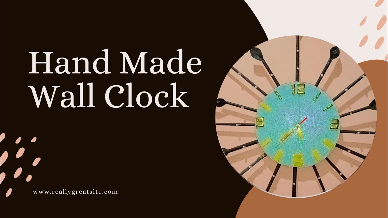 Handmade wall clock [DIY wall clock Making] - YouTube