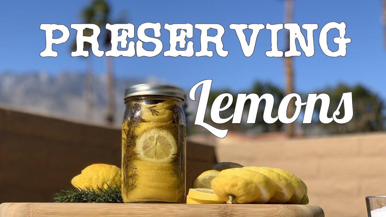 Amazing! Preserving Lemons for drinks and recipes! - YouTube