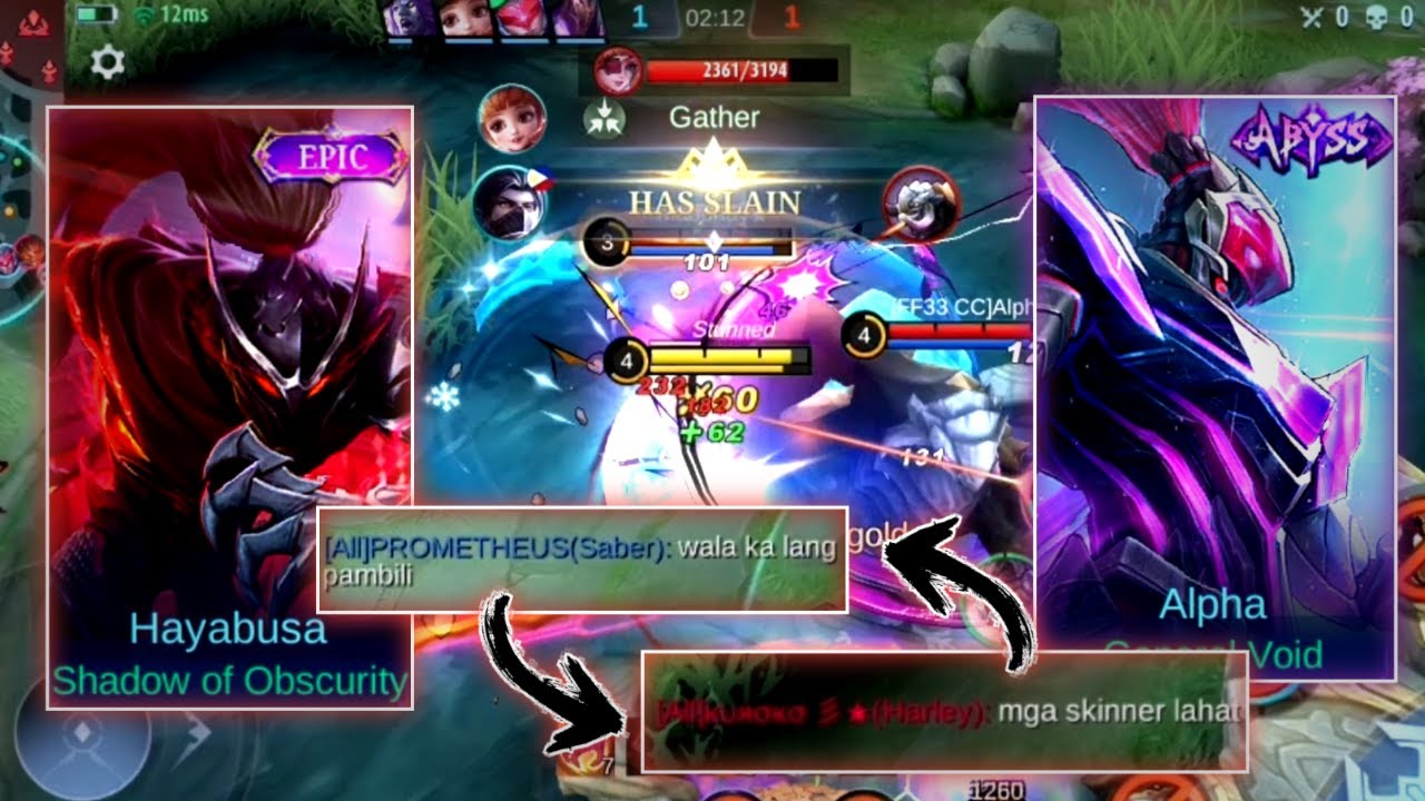 HAYABUSA VS ALPHA WITH GENERAL VOID SKIN!! | WHO WILL WIN!? - MLBB ...