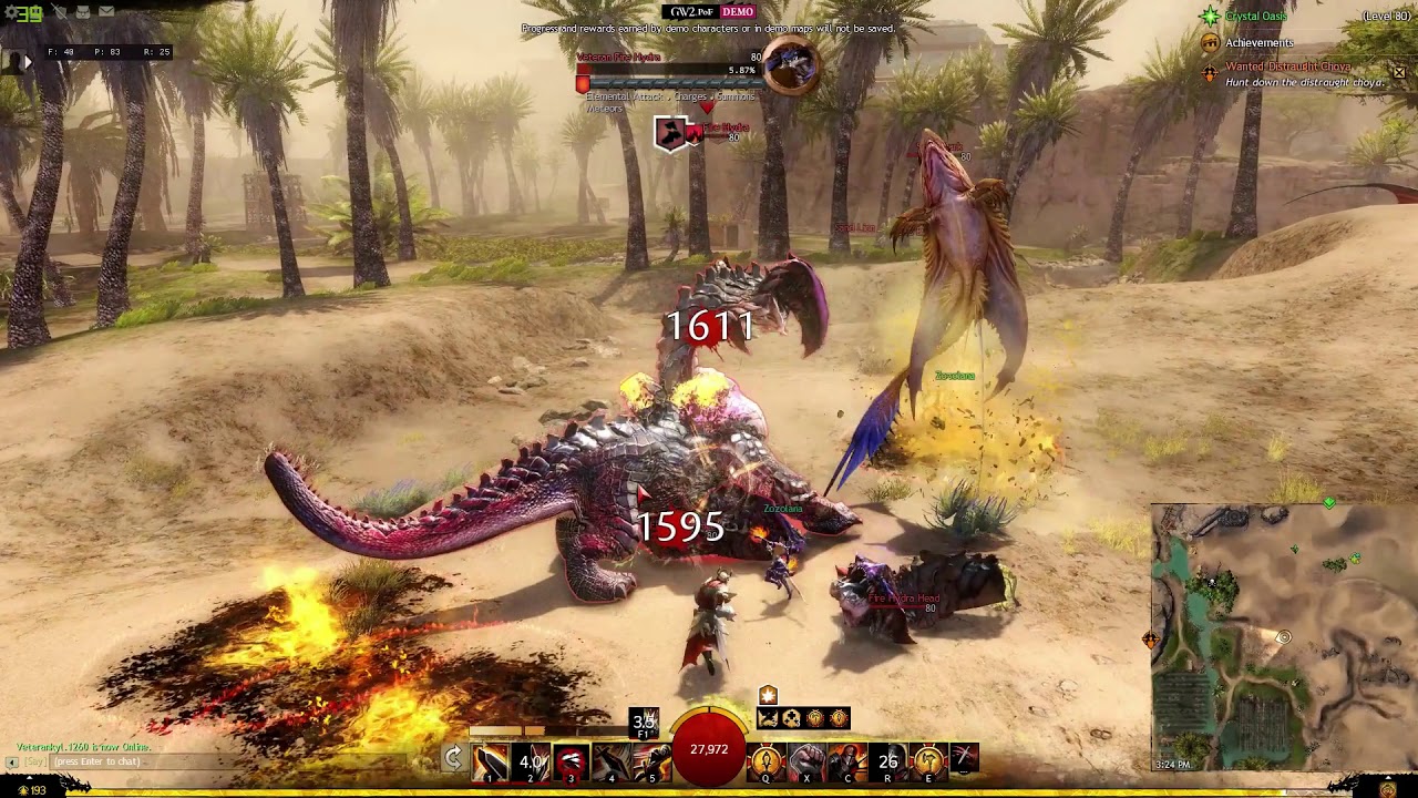 Fire Hydra Gw2 Pof Demo - YouTube