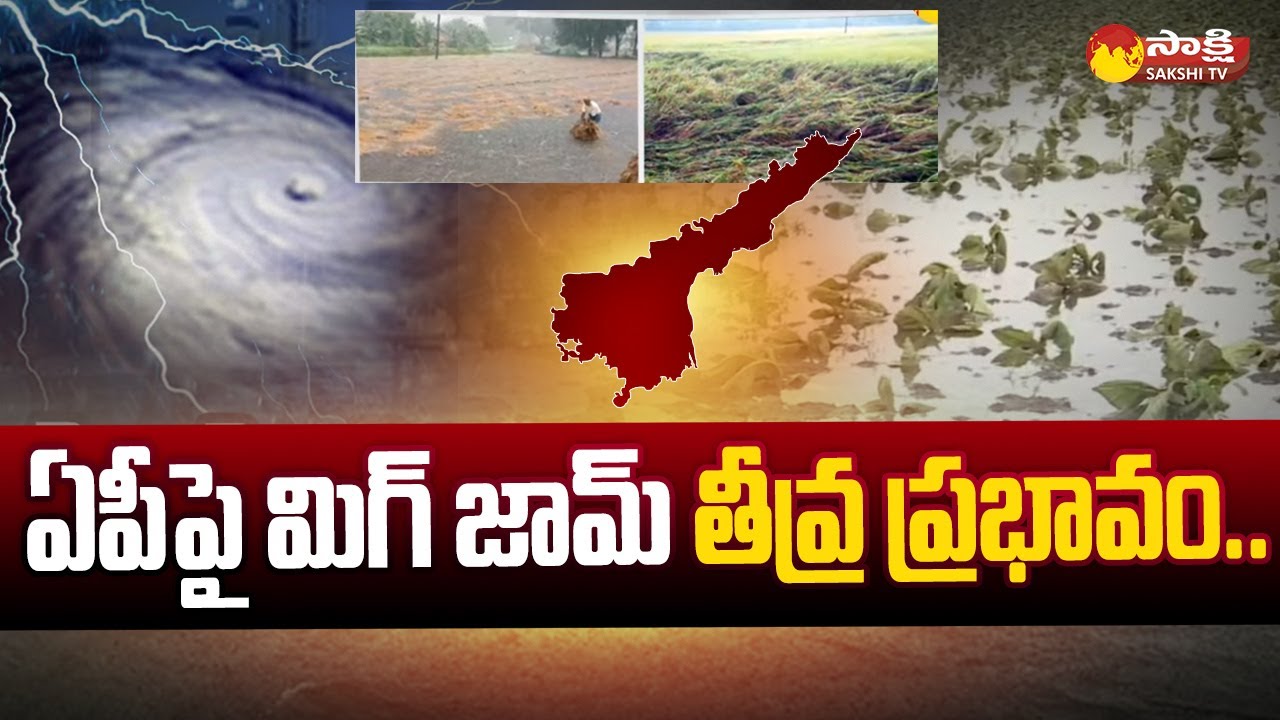 Migjam Cyclone: ఏపీపై మిగ్ జామ్ తీవ్ర ప్రభావం.. | Huge Crop Loss In AP ...