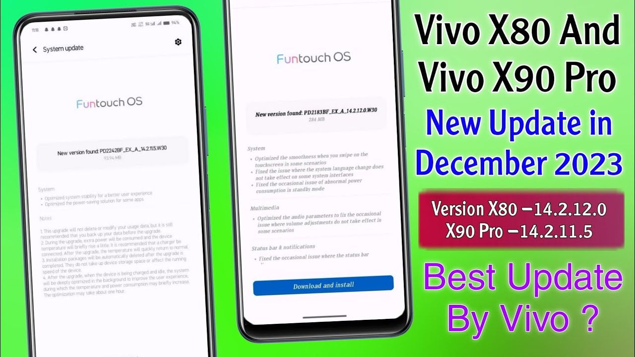 Vivo X80 & X90 Pro New Update in 2023 | Vivo X80 & X90 Pro New Software Update | Vivo X80 New ...