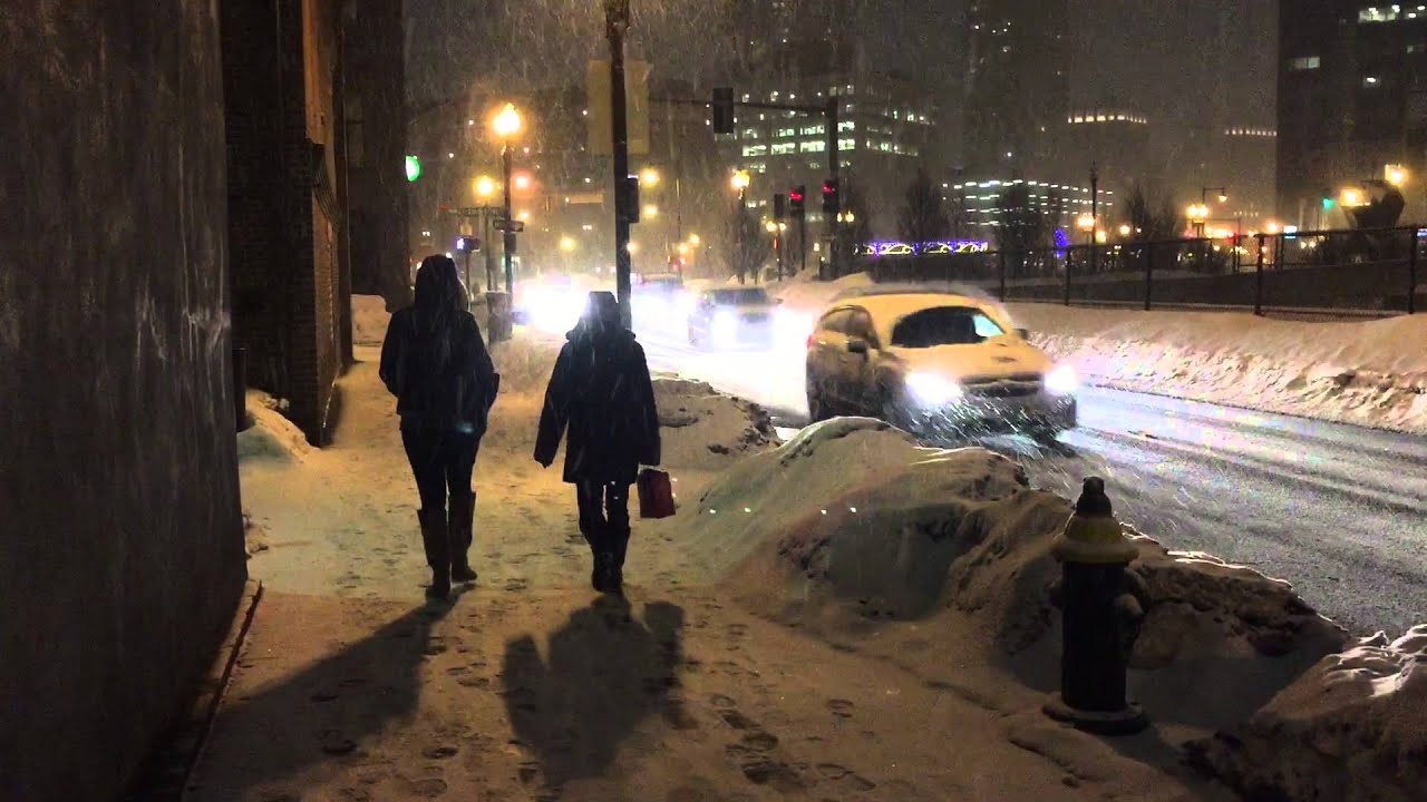 Boston snowfall March 3, 2015 - YouTube
