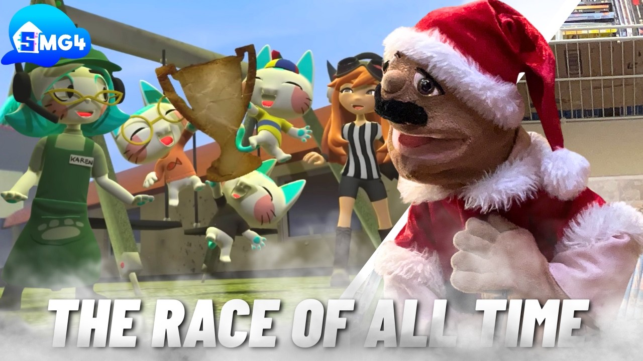 SMG4: The Race Of All Time Reaction (Puppet Reaction) - YouTube