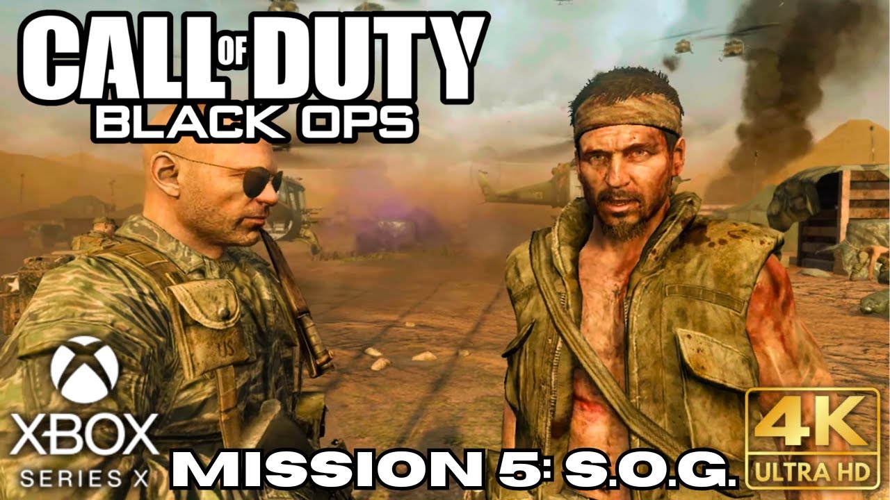 Call of Duty Black Ops Campaign Mission 5 - S.O.G. | Xbox Series X|S ...