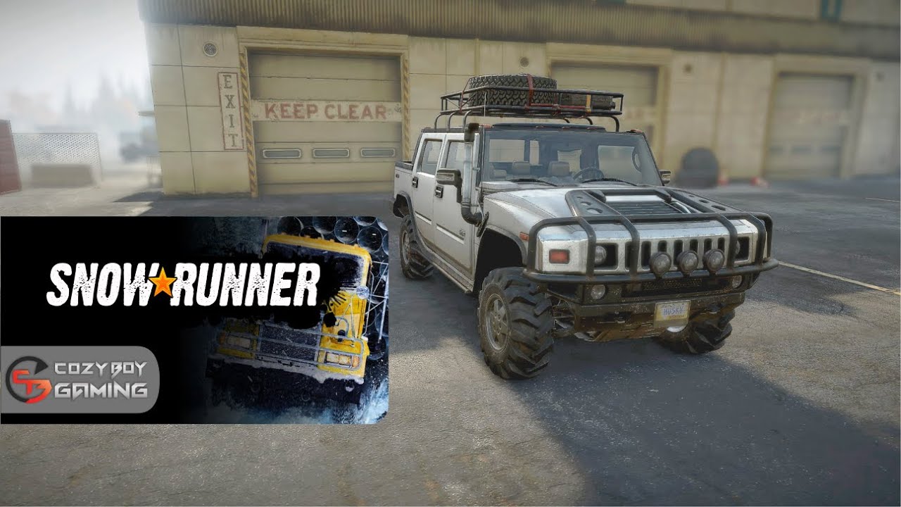 SnowRunner (Hummer H2 - Off-Road Up the Hill - Black River) | PC ...