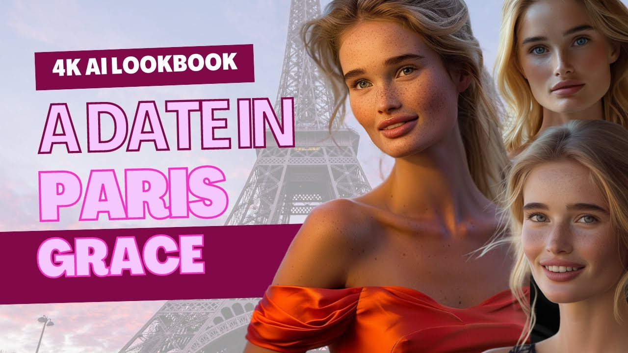 [4K] AI LOOKBOOK Paris Dinner Date Lookbook - AI Modelled by Grace ...