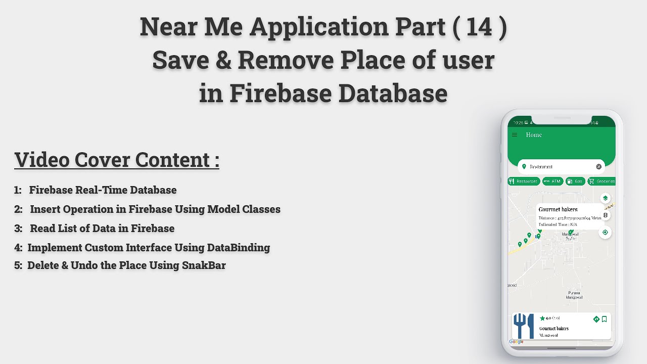 Near Me| Save & Remove Place From Firebase of User in Android JAVA Part ...