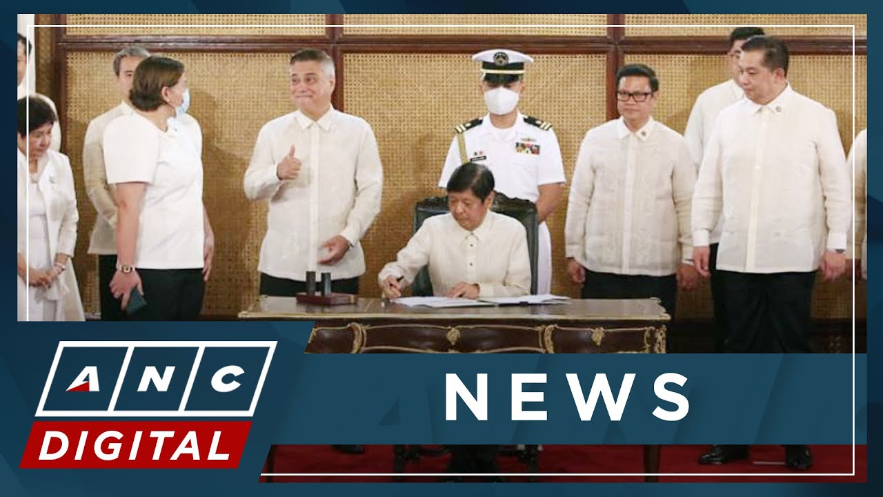 Marcos signs Sim Registration Law | ANC - YouTube