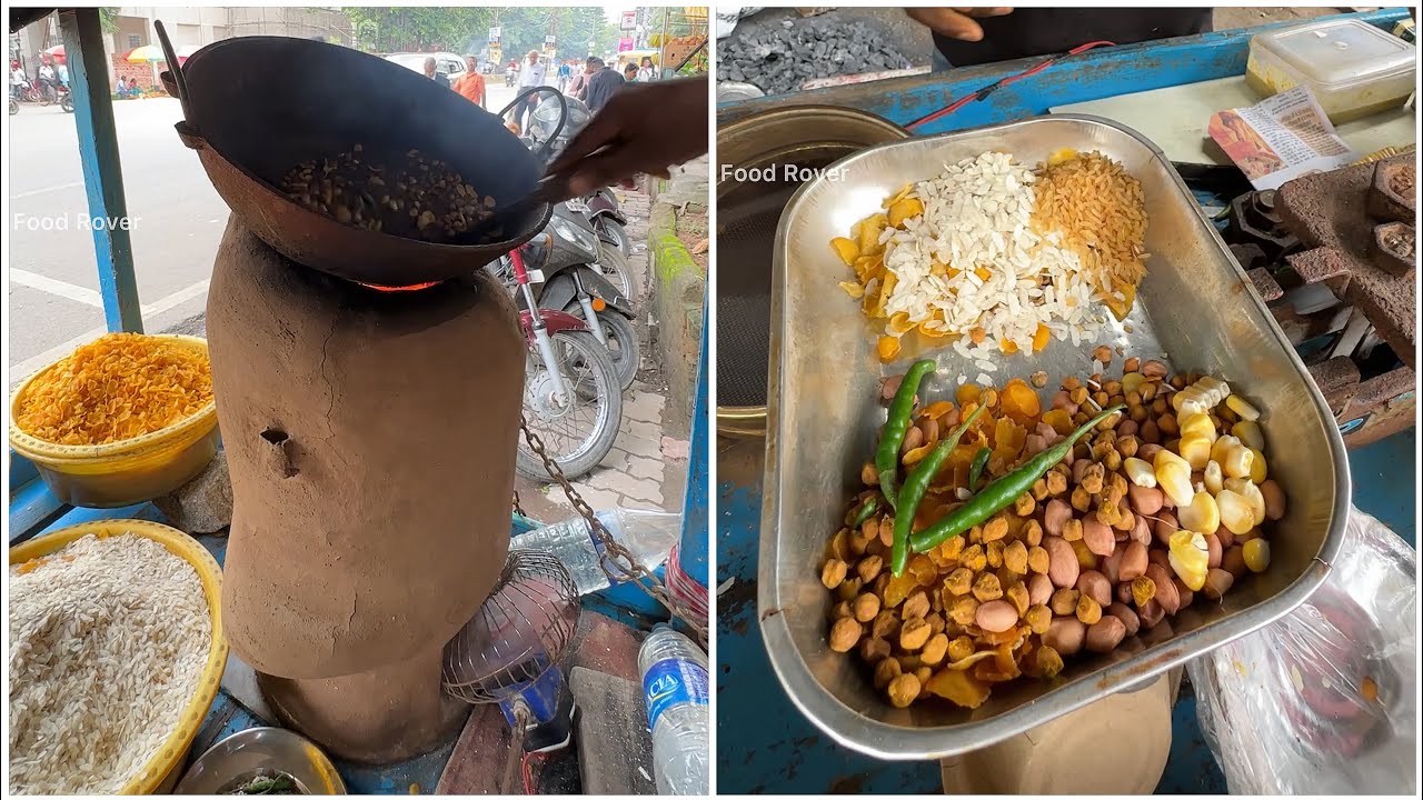 Bihar ka Chakhna | Garam Bhujia | Namkeen | Ranchi Street Food ...