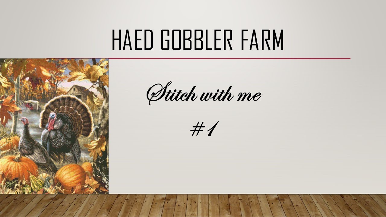 HAED Gobbler farm: From the beginning! New start! Stitch with me #1 : ...