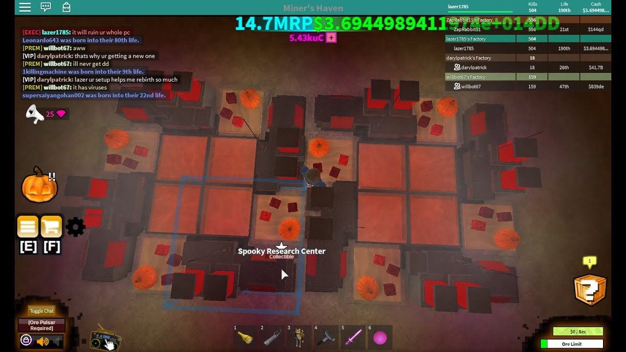 Miners haven Collectible item: Spooky Research Center - YouTube