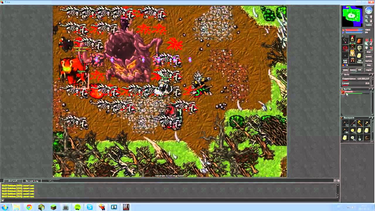 Tibia Demon Oak Quest OT - YouTube