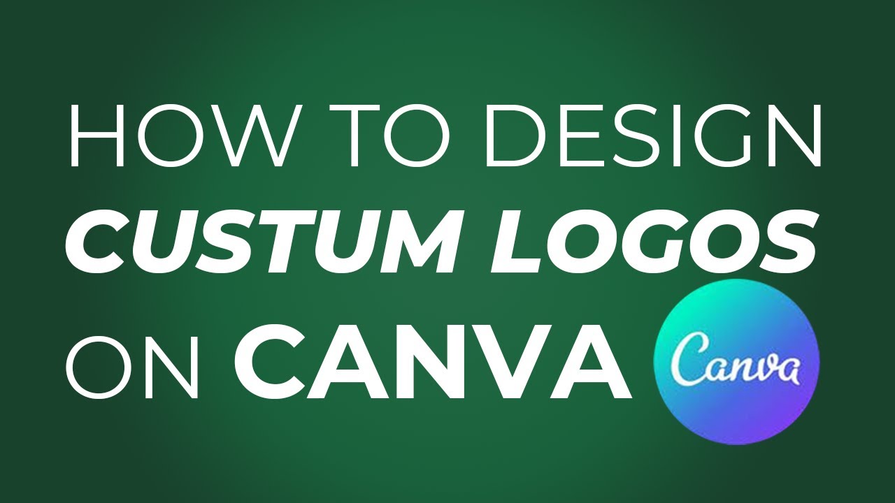 How to create a custom logo on canva #canvatips #logodesigns #canvahack ...