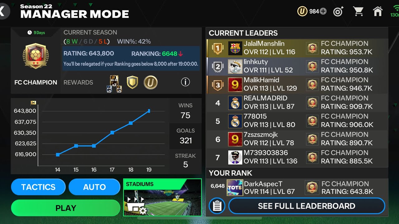 FC MOBILE MANAGER FC CHAMPION - YouTube